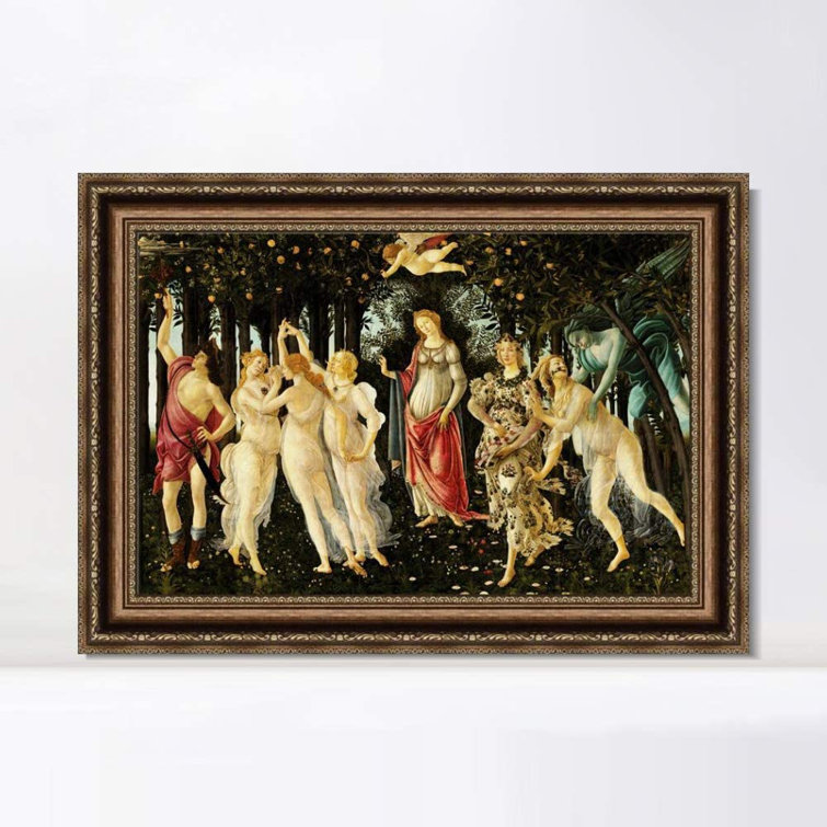 Astoria Grand La Primavera Allegory Of Spring 1482 Framed On Canvas by Sandro Botticelli Print ...